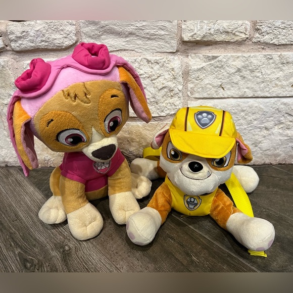 Nickelodeon | Toys | Paw Patrol Character Plush Skye And Rubble Plush ...